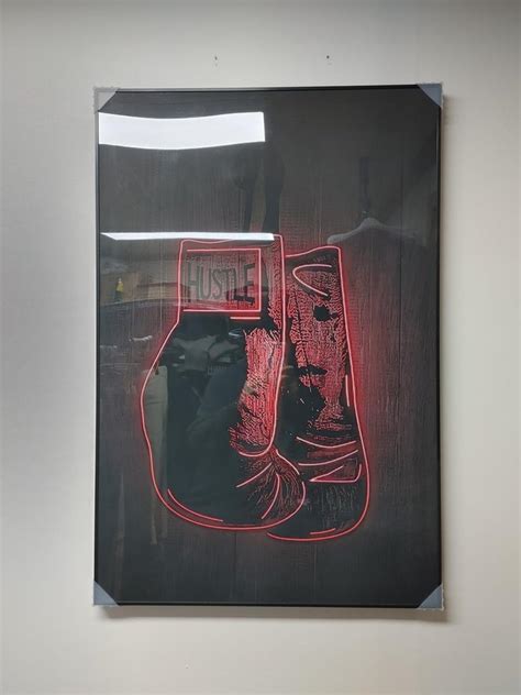네온그림 네온액자 권투 격투기 글로브 대형 팝아트 그 헬로마켓