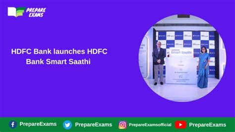 Hdfc Bank Launches Hdfc Bank Smart Saathi Prepareexams