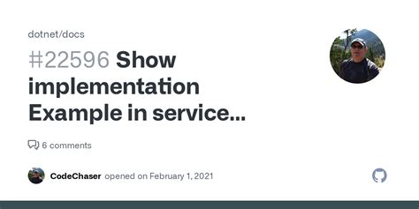 Show Implementation Example In Service Singleton Class · Issue 22596