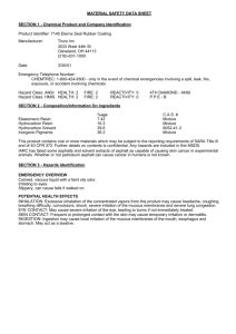 MATERIAL SAFETY DATA SHEET CUBLIX