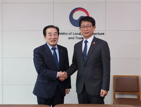 송기섭 군수 박상우 국토부 장관 만나 현안 건의