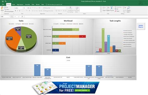Guide To Excel Project Management Projectmanager With Project Status Report Template In Excel