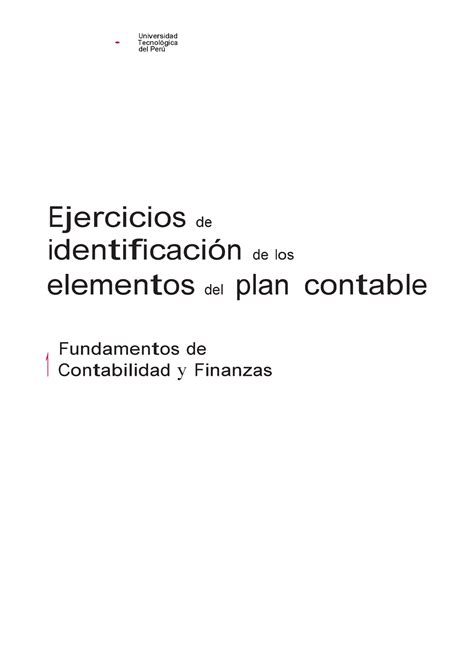 Semana PDF Ejercicios T e cno ló gi c a del Perú Ej e rc i c ios d e i de n t i f ic a