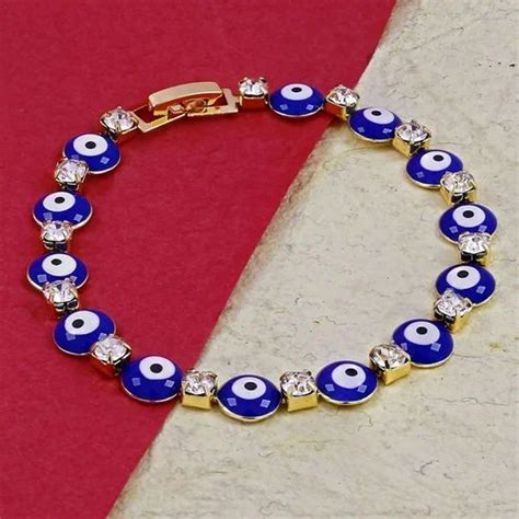 Turkish Evil Eye Lucky Blue 18k Gold Bracelet For Women At Rs 90 Evil
