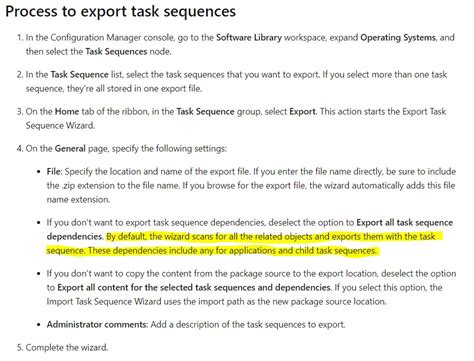 Is Nested Task Sequence Can Be Exported And Imported At Once
