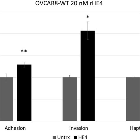 Human Epididymis Protein 4 He4 Promotes Invasion Adhesion Onto A