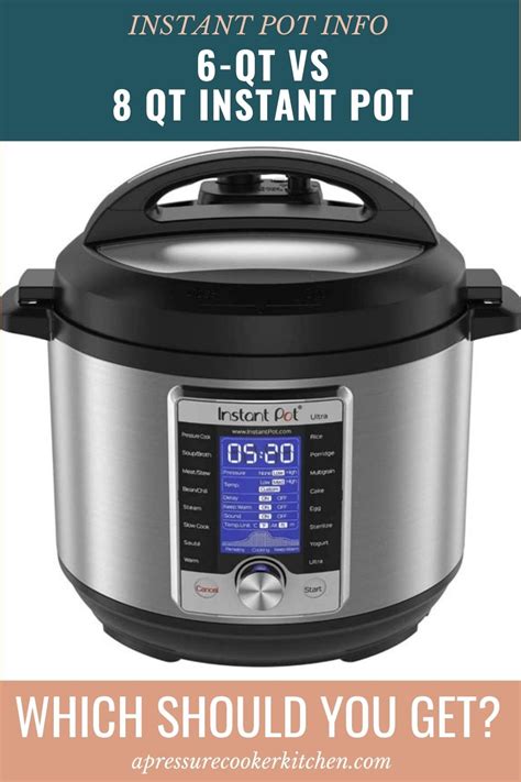 8 Qt Vs 6 Qt Instant Pot Which Size Is Best For You A Pressure