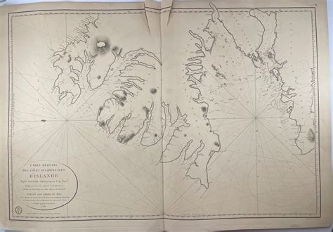 Ijsland Kaart Noordkaap Løvenørn Poul Carte Réduite Des Côtes