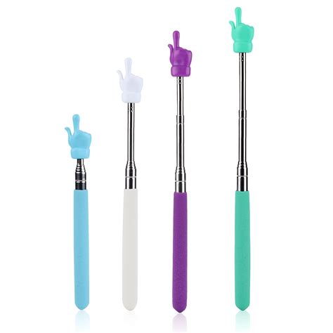4pcs Telescopic Teachers Finger Pointer Retractable Mini Hand Teaching