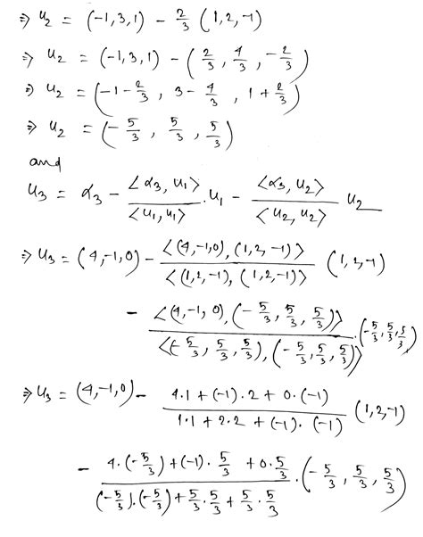Solved 3 Construct An Orthogonal Basis Using The Gram Schmidt