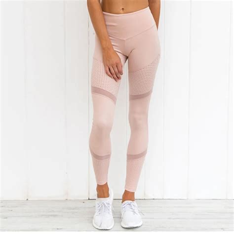 New Mesh Patchwork Leggins Sport Women Fitness Yoga Pants 2018 Harajuku
