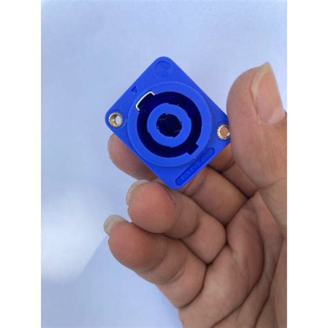 Jual Soket Spikon Bma Spe 002 Socket Speakon Bma 4pin Biru Original Bma
