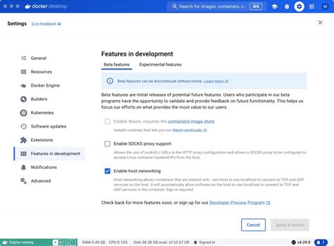 Docker Desktop Release 4 29 Docker Socket Mount Permissions In Eci Advanced Error Management