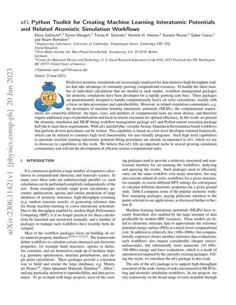 pdf wfl python toolkit for creating machine learning interatomic