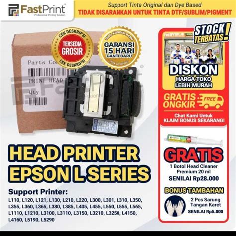 Promo Head Printer Epson L1110 L3110 L3150 L4150 L4160 L5190 Diskon 33 Di Seller Alfaza Shop