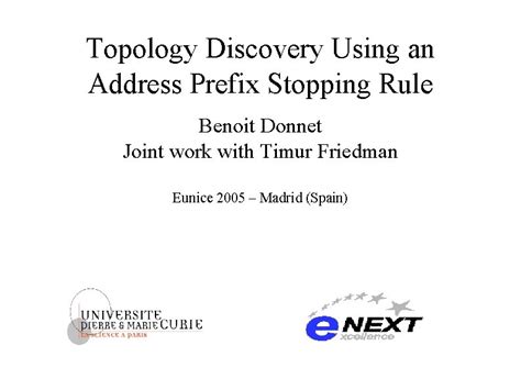 Topology Discovery Using An Address Prefix Stopping Rule