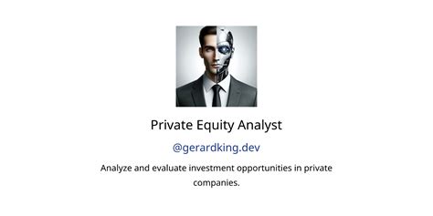 Private Equity Analyst Gpts Features And Functions Examples And