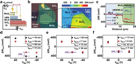 Thickness‐dependent Work Function Differences In Mos2hbnmlg