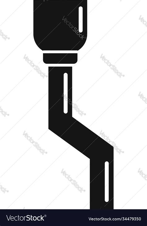 Drainpipe Gutter Icon Simple Style Royalty Free Vector Image