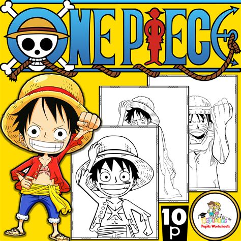 One Piece Friends Coloring Pages Fun One Piece Anime Coloring Sheets