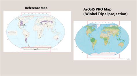 Help With Winkel Tripel Map Projection Esri Community