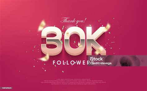 30k 팔로워 소셜 미디어 게시물의 벡터 배경 디자인 감사합니다 30 킬로미터에 대한 스톡 벡터 아트 및 기타 이미지 30 킬로미터 3차원 형태 감사합니다 Istock