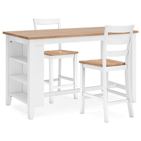 Signature Design By Ashley Gesthaven D398d3 3 Piece Casual Counter