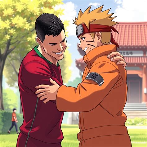 Epic Crossover Ronaldo Embraces Naruto