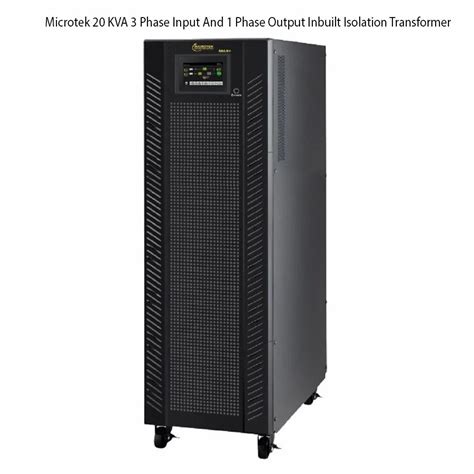 Microtek 20 Kva 3 Phase Input And 1 Phase Output Inbuilt Isolation Transformer At ₹ 235500 Piece
