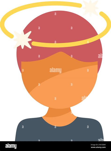Illustration Of A Young Person Feeling Dizzy With Stars Spinning Around
