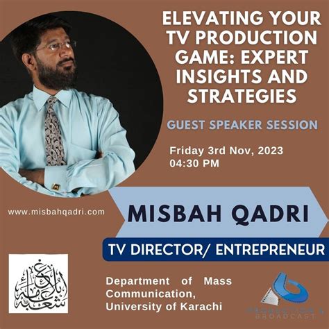 Engr Syed Misbah Uddin Qadri On Linkedin My Upcoming Guest Speaker