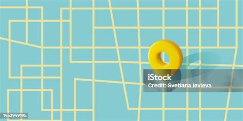 Locator Mark On City Map Shows Destination Address Geo Position Gps