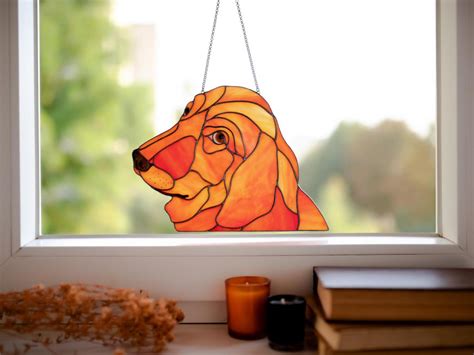 Stained Glass Cat Window Hanger