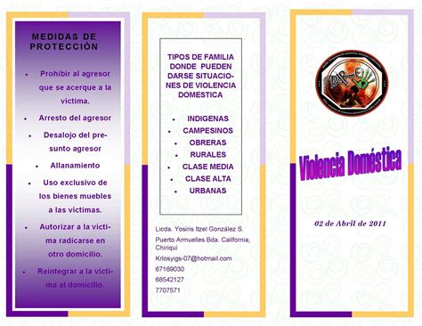 Yigs TRIPTICO VIOLENCIA DOMESTICA