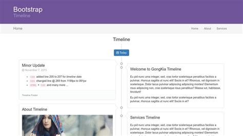 Bootstrap Timeline