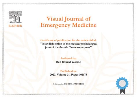 Pdf Volar Dislocation Of The Metacarpophalangeal Joint Of The Thumb