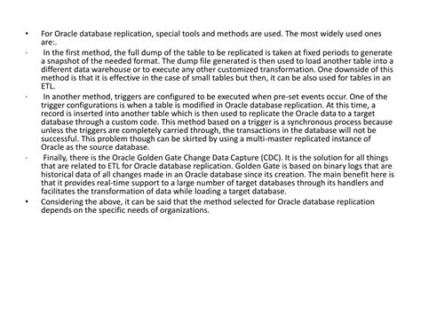 Ppt Oracle Database Replication Powerpoint Presentation Free Download Id10361025