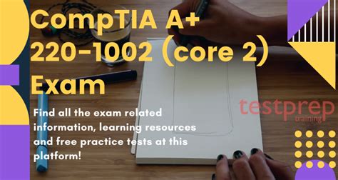 comptia a 220 1002 core 2 exam testprep training tutorials