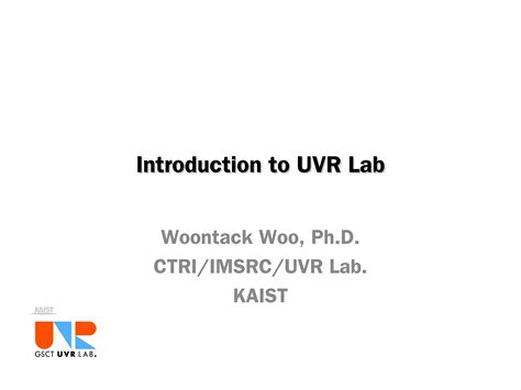 Kaist Uvr Lab 2013 Ppt