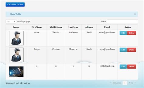 Add Edit Delete With Data Table Using Phpmysql Sourcecodester
