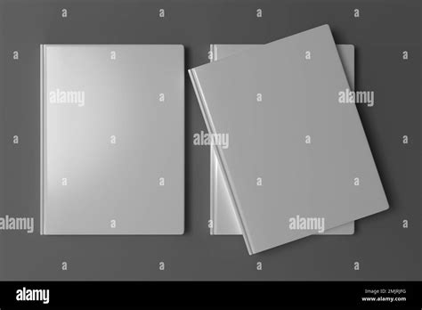 3d Rendering Blank White Template For Book Cover Design Book Layout