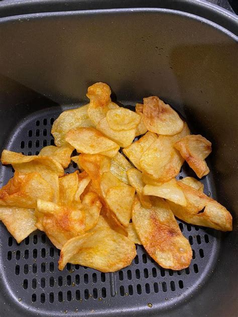Crispy Air Fryer Potato Chips With A Tangy Twist Xeexh