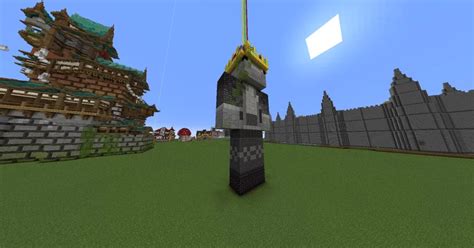 Technoblade Statue With Schematic Monochrome Minecraft Java 1204
