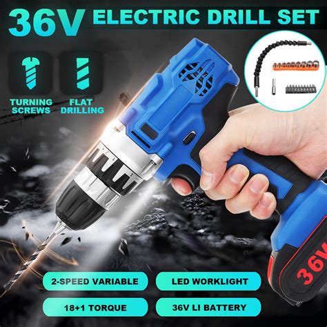 Buy 36v 181 Torque Double Speed Brushless Cordless Electric Drill