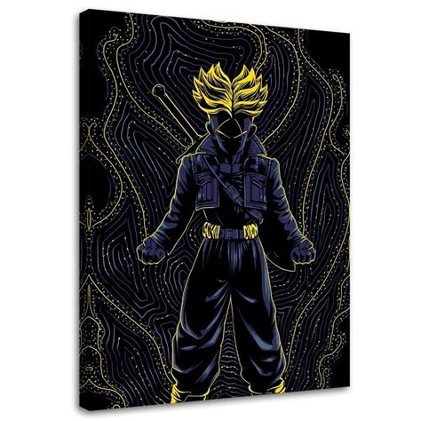 Tableau Dragon Ball Super Saiyan Trunks Aura 70 X 100 Cm Leroy Merlin