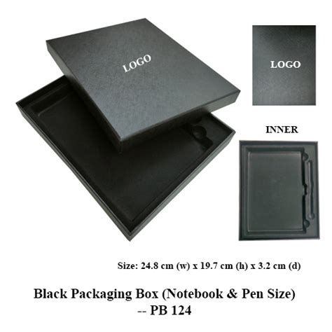 Black Packaging Box Notebook And Pen Size Pb 124 Twinlink Services
