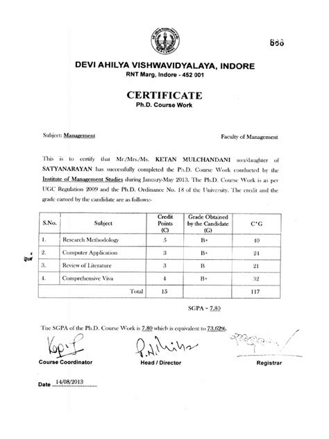04course Work Certificate Pdf