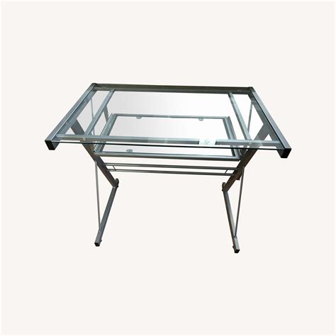 Walker Edison 31 Modern Glass Computer Desk Aptdeco