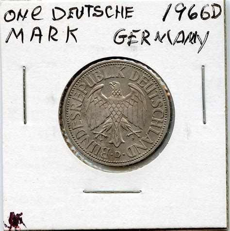 Lot Circulated Coin Germany One Deutsche Mark D