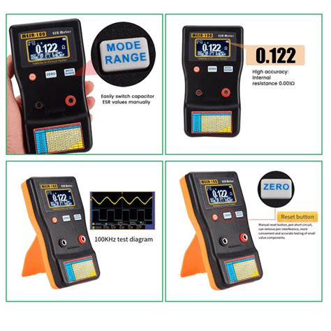 multimeter mesr 100 esr capacitance ohm meter measuring internal